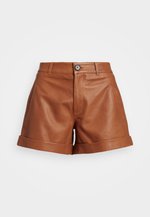Lauren Ralph Lauren YOMERYS FLAT FRONT - Shorts - cuoio/lichtbruin ...