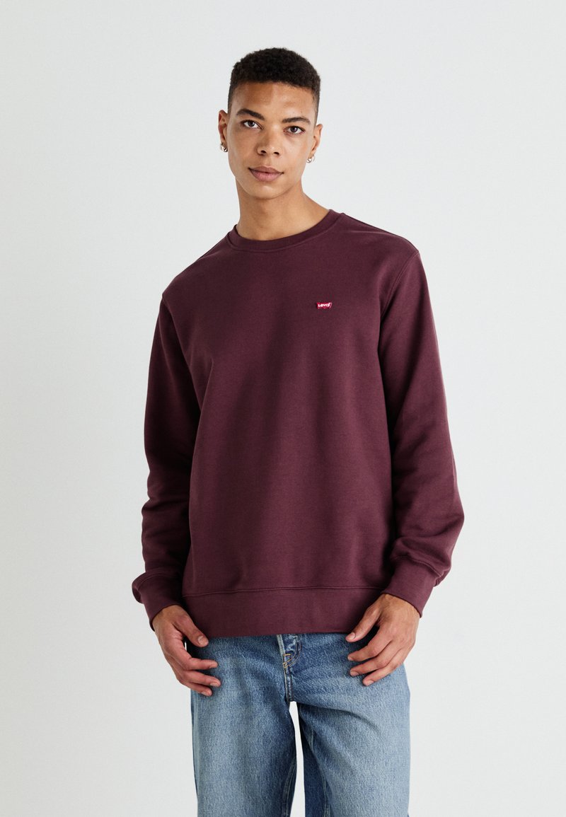 Levi's® THE ORIGINAL CREW - Sweatshirt - decadent chocolate/bordeaux ...