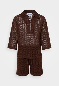 Heathe BAYO SHIRT STYLE SHORT SLEEVE SET - Short - brown/marron clair ...
