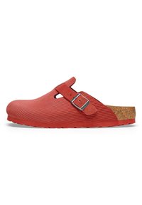 Birkenstock BOSTON SIENNA - Pantolette flach - corduroy sienna red/rot ...
