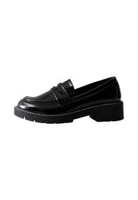 New Look Wide Fit WIDE FIT CHUNKY LOAFERS - Slip-ins - black/svart ...