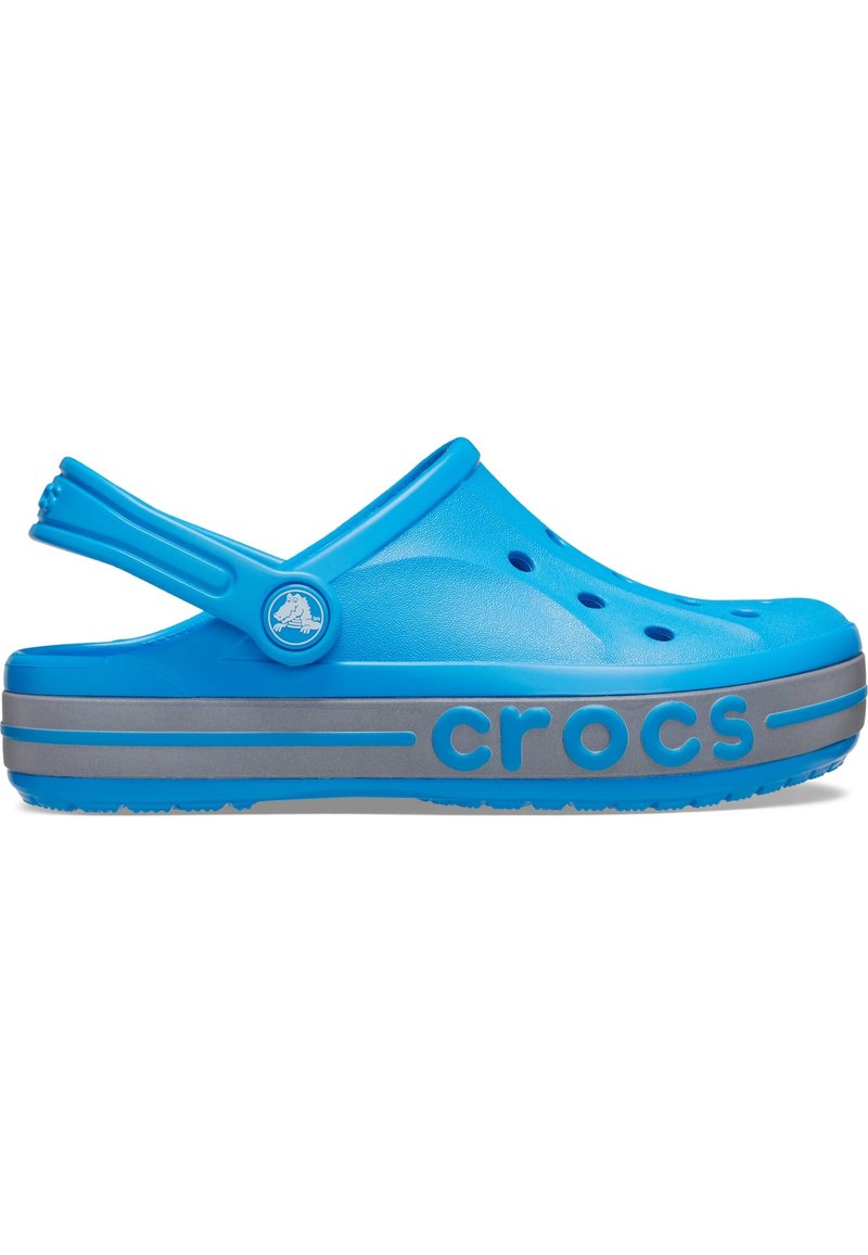 Crocs BAYABAND REFLECTIVE BAND - Pool slides - ocean/stone blue denim ...