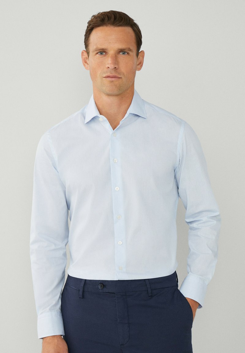 Hackett London MAGIC GRAPH CHK - Shirt - blue white/blue - Zalando