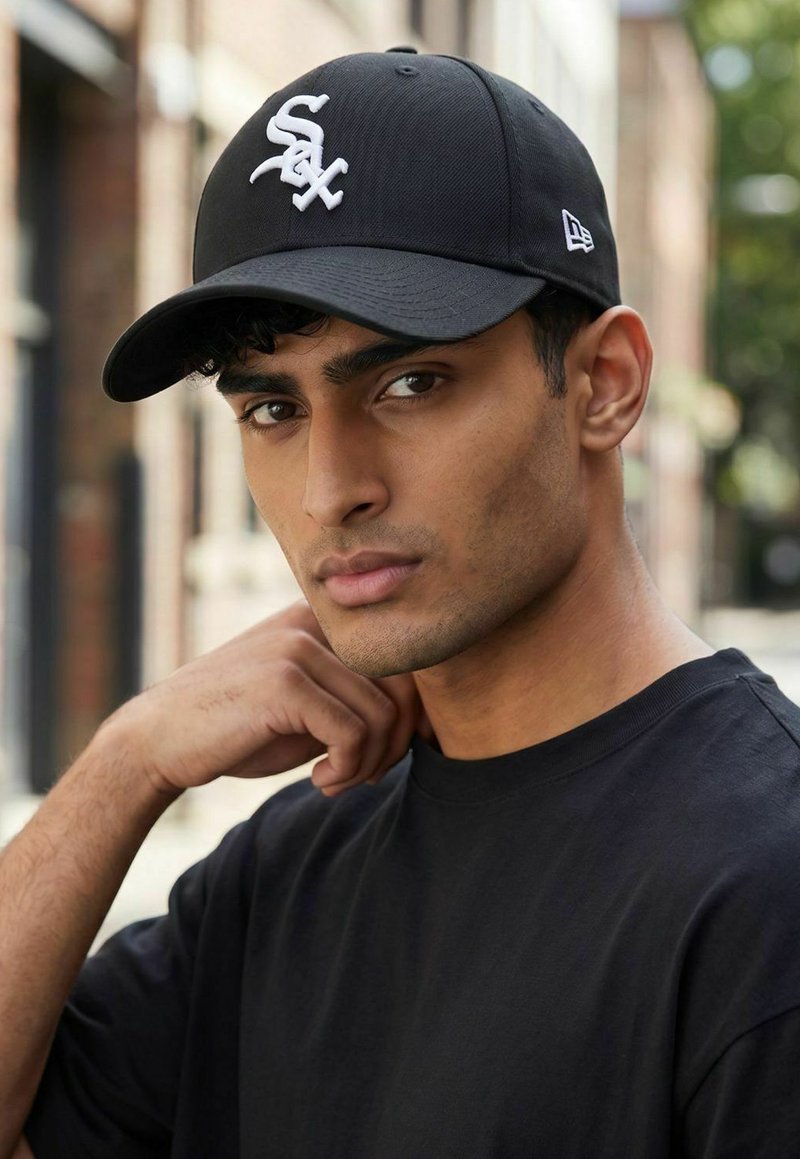 New Era 39THIRTY STRETCH CHICAGO WHITE SOX - Pet - black/zwart - Zalando.nl