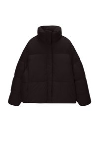 PULL&BEAR HIGH COLLAR - PUFFER - Winterjacke - black/schwarz - Zalando.de