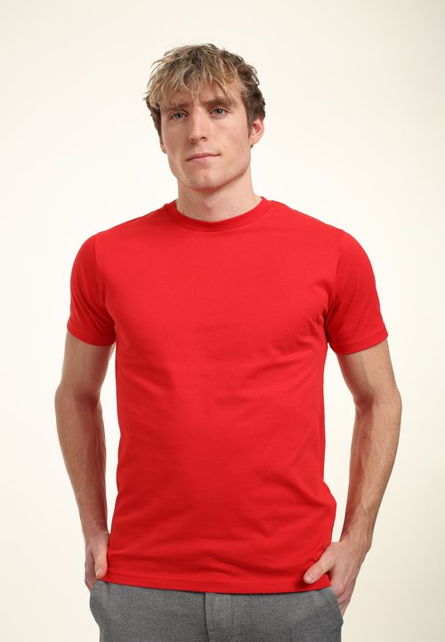 Rode Basic T-shirts voor heren • ZALANDO • Online shop
