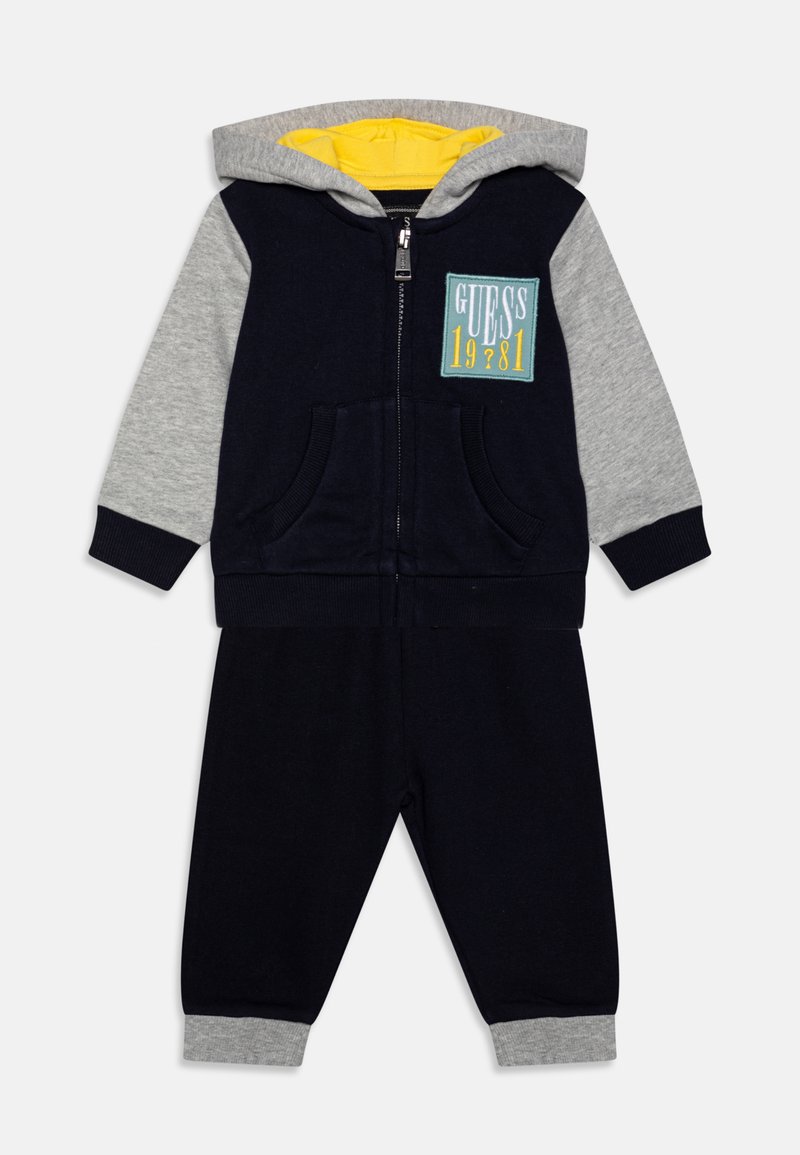 Guess NEW BORN BOY ACTIVE SET - Tracksuit - blue/grey/blue - Zalando