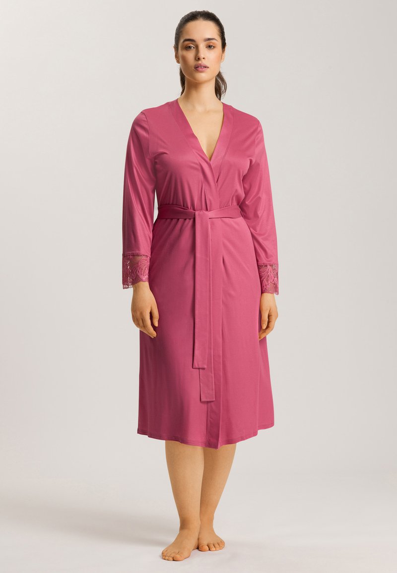 Hanro EVA - Dressing gown - rose wine/light pink - Zalando
