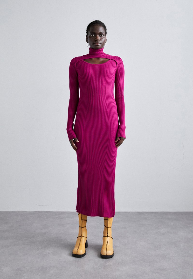 Won Hundred EXCLUSIVE VAEDA - Strickkleid - beet reed/bordeaux - Zalando.de