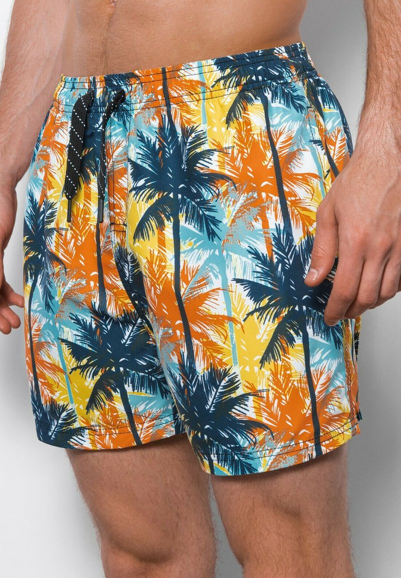 Ombre Swimming shorts - palm trees/yellow - Zalando