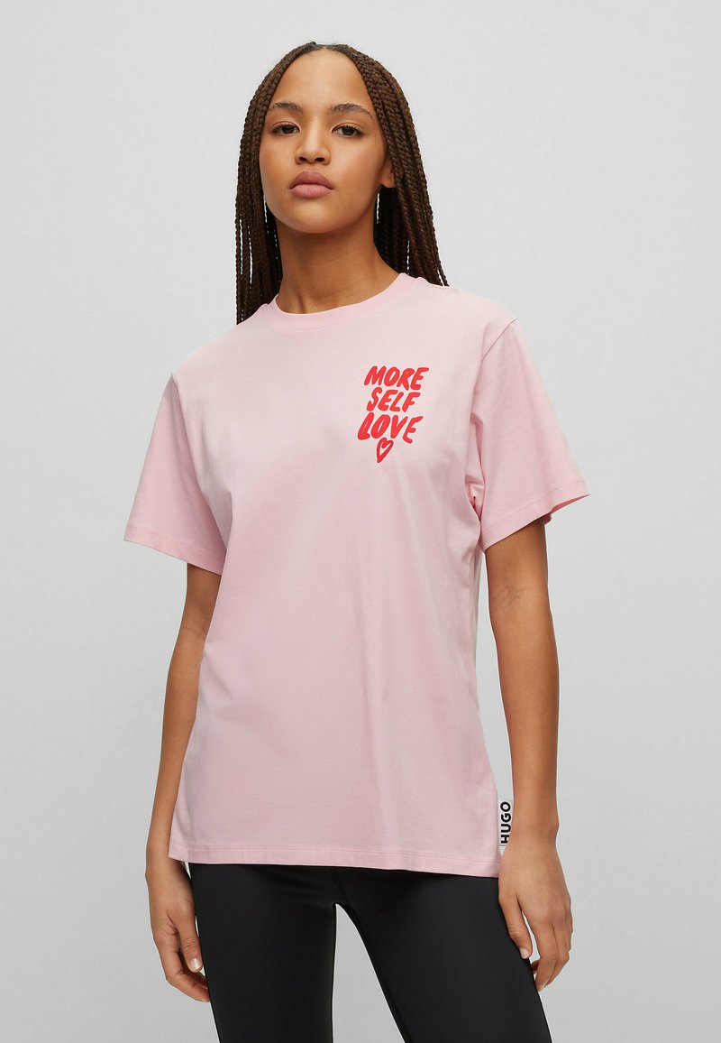 HUGO VINTAGE - T-Shirt print - light pink five/pink - Zalando.de