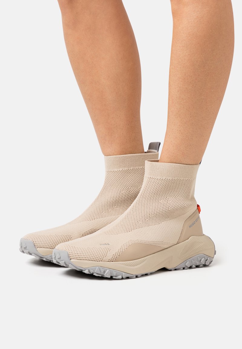 HUGO HITO - High-top trainers - medium beige/off-white - Zalando.co.uk