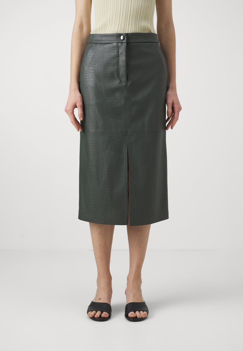 Max Mara Leisure ETHEL - Pencil skirt - verde scuro/dark green ...