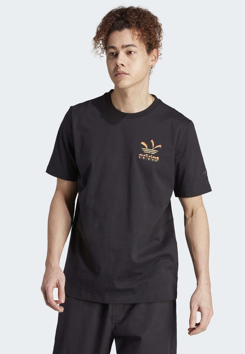 adidas Originals TS FIRE - T-shirts print - black/sort - Zalando.dk