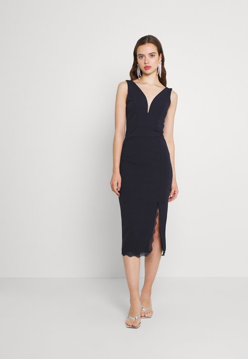 WAL G. V NECK MIDI - Jerseyjurk - black/zwart - Zalando.be