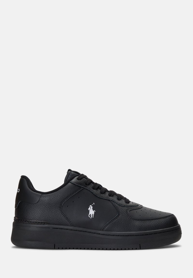 Polo Ralph Lauren MASTERS COURT LEATHER TRAINER - Trainers - black ...