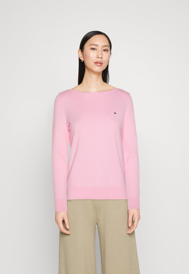 Tommy Hilfiger STITCH BOAT SWEATER - Jumper - iconic pink/pink - Zalando.ie