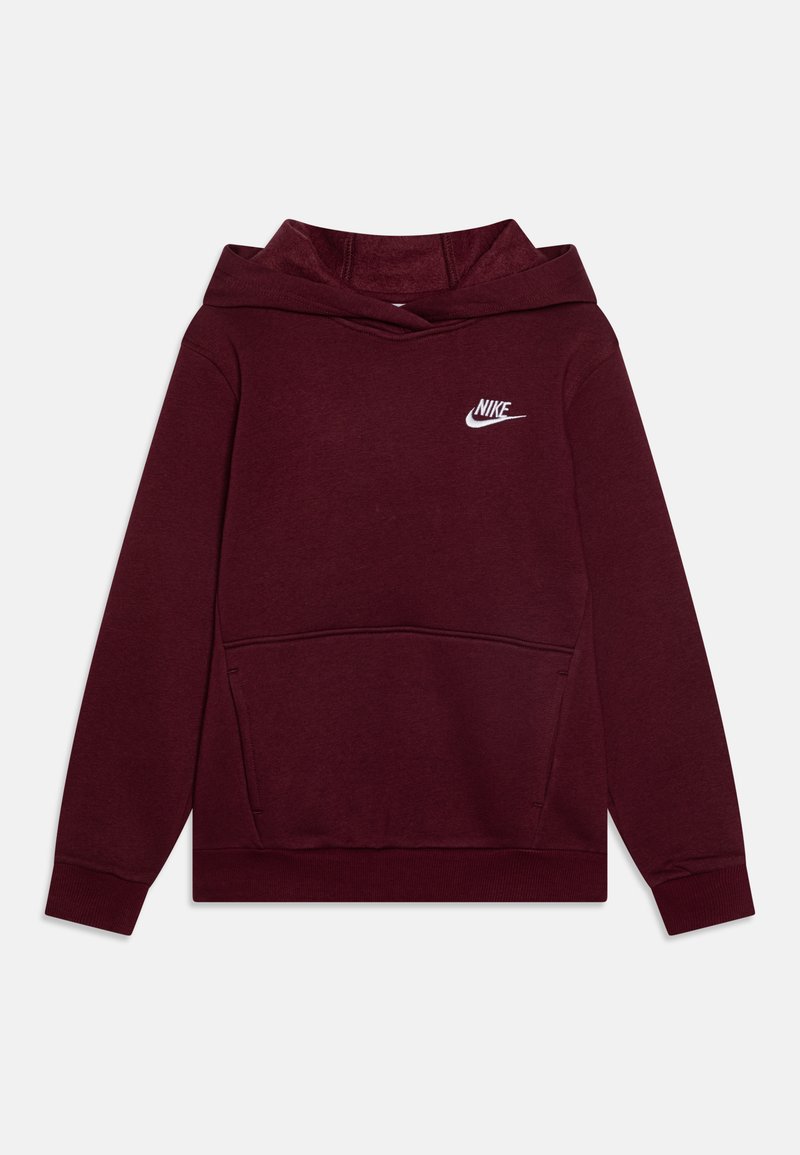 Nike Sportswear CLUB UNISEX - Sweat à capuche - night maroon/rouge ...