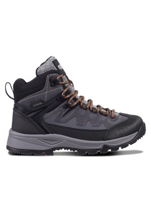 HI-TEC RAVEN MID WP - Trekingové boty - black/grape wine/černá - Zalando.cz