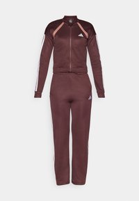 adidas Sportswear TEAMSPORT SET - Treningsdress - aurora ruby/brun ...