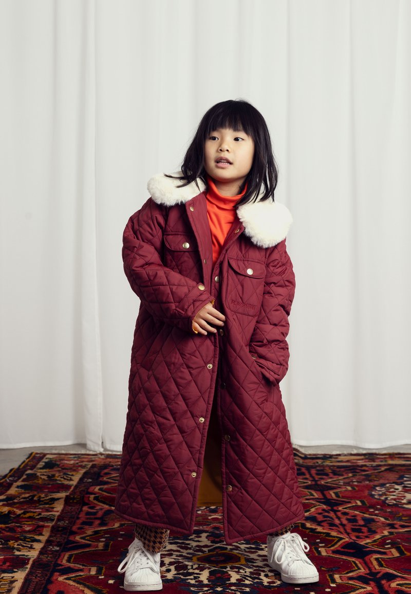 Mini Rodini DIAMOND QUILTED COAT UNISEX - Winterjas - brown/bruin ...