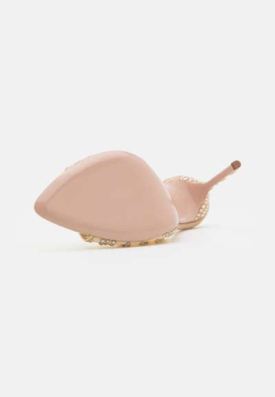 GEDEBE ARYA MULE - Pantolette hoch - nude/golden shadow/goldfarben ...