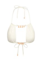 Moda Minx HAVANA MARIA COIN SPECTRUM - Bikini top - coconut/white - Zalando