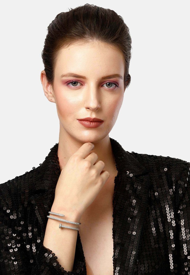 AVANT-GARDE PARIS DIVA SLITHERING NAIL CUFF - Bracelet - silver ...