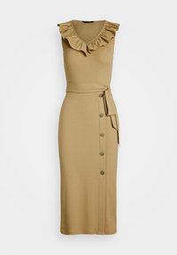 Lauren Ralph Lauren CHESKA RIB DRESS - Etuikleid - sand dune/sand ...