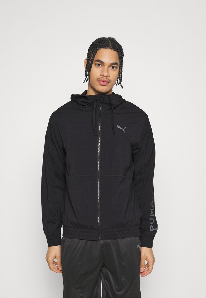 Puma FIT - Training jacket - black/cool dark gray/black - Zalando.co.uk