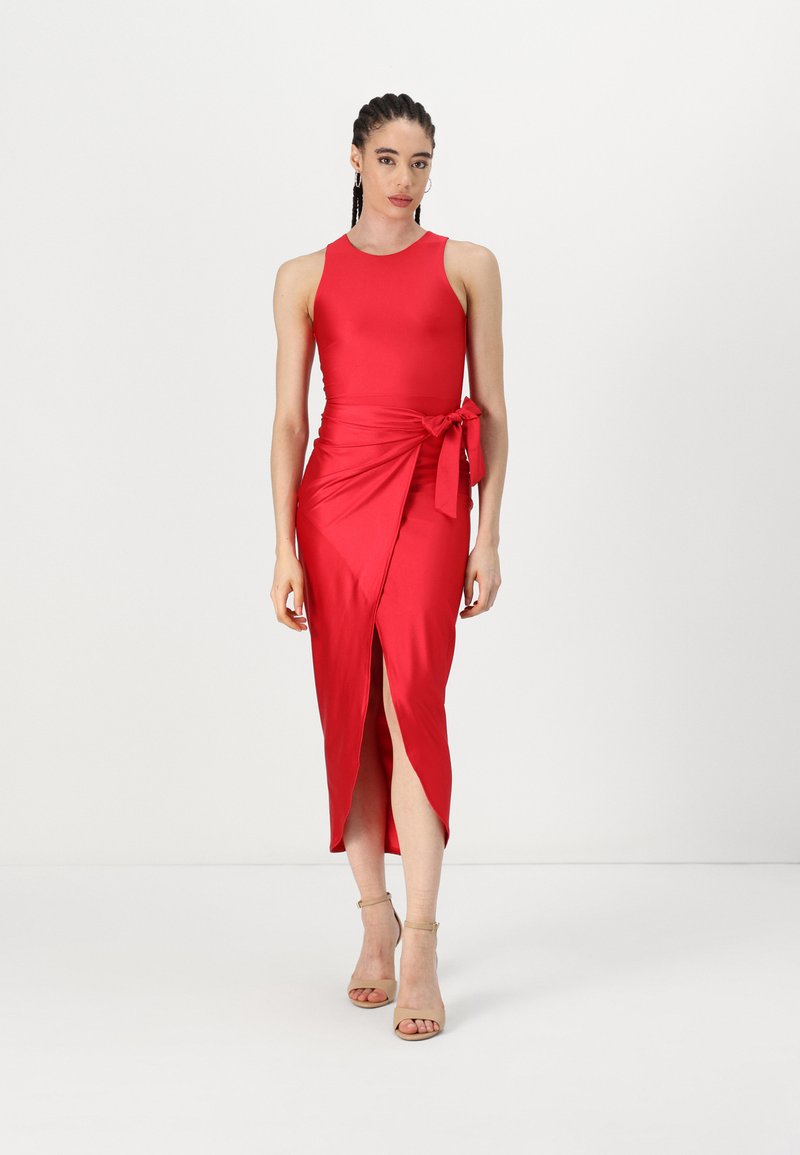 WAL G. MILLY KNOT MIDI DRESS - Maxi dress - red - Zalando.ie