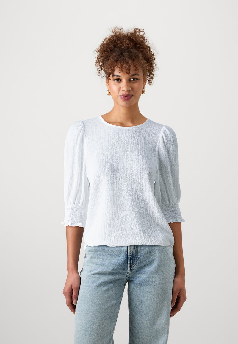 Vero Moda Tall VMNINA MIDI - Blouse - bright white/white - Zalando.co.uk