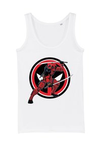 Marvel DEADPOOL WOLVERINE READY TO FIGHT - TANK - Linne - white/vit ...