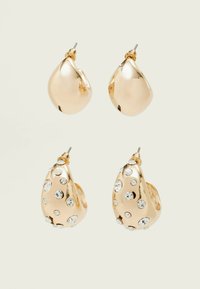 Stradivarius PACK OF 2 PAIRS OF STONE - Örhänge - gold coloured ...