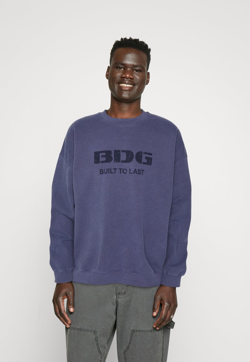 BDG Urban Outfitters LOGO STAMP UNSEX - Sweatshirt - navy/mørkeblå ...