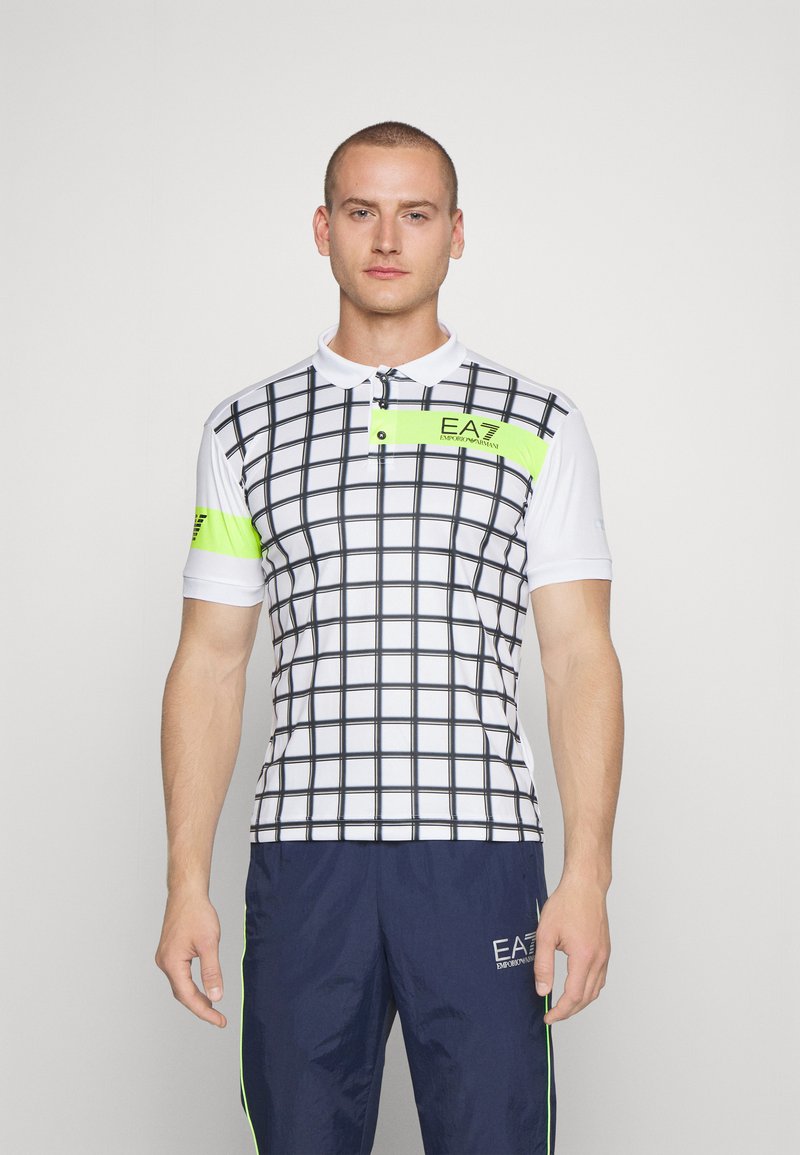 EA7 Emporio Armani TENNIS PRO GRAPHIC - Poloshirts - white/hvid - Zalando.dk