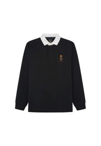 Hackett London HERITAGE HARRY RUGBY - Polo shirt - black - Zalando