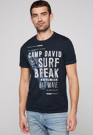 Camp David RUNDHALS MIT ARTWORK - T-Shirt print - neon lime/neongrün ...