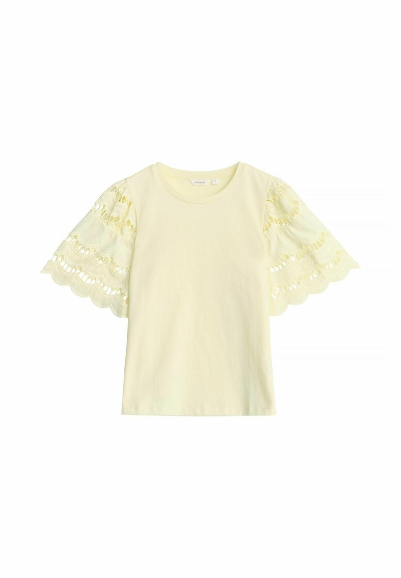 Dobber HEATHER TOP - Print T-shirt - yellow - Zalando