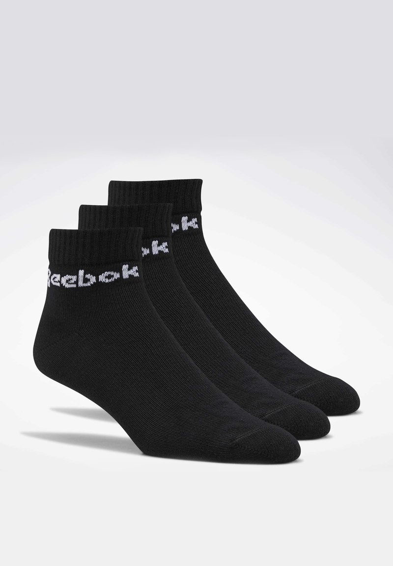 Reebok ACTIVE CORE ANKLE SOCKS 3 PAIRS - Strumpor - black/svart ...