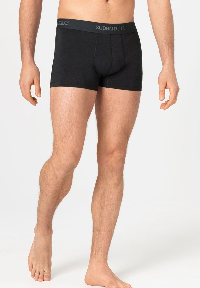 super.natural BASE DOUBLE PACK - Boxer shorts - jet black-jet black ...