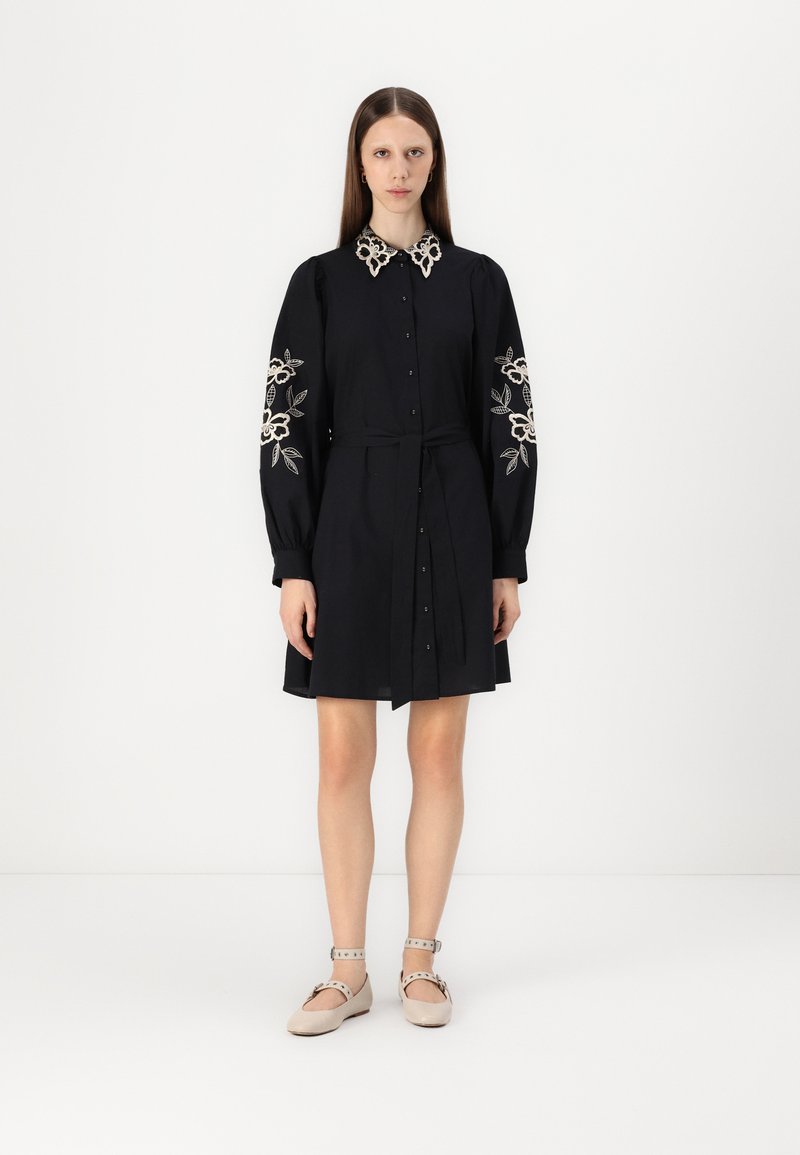 YAS YASSYMELLE SHIRT DRESS - Shirt dress - black - Zalando.ie