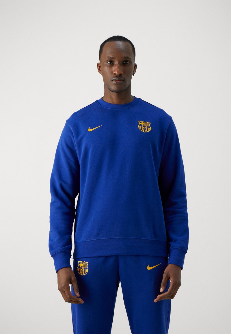 Nike Performance FC BARCELONA CLUB CREW - Squadra - deep royal blue/university gold/blu reale ...