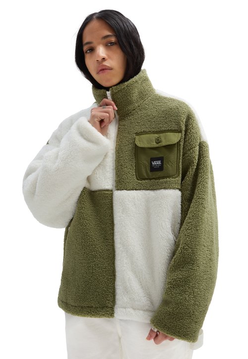 Vans TEVIS SHERPA - Fleecejacke - marshmallow/weiß - Zalando.ch