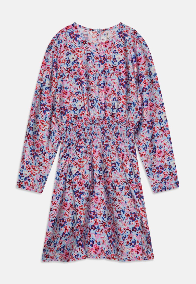 ONLY GIRLS KOGVENEDA O NECK SHORT DRESS - Freizeitkleid - clear sky ...