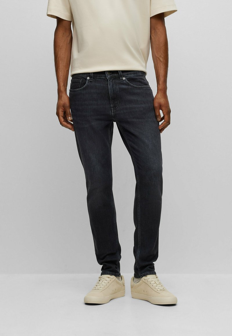 BOSS DELANO - Jean slim - charcoal ten/anthracite chiné - ZALANDO.BE