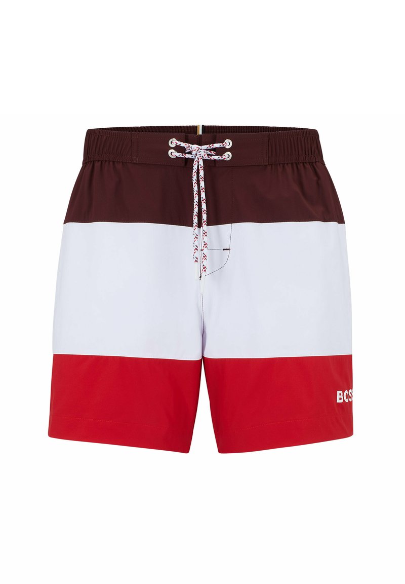 BOSS MIRO - Badeshorts - natural one/weiß - Zalando.de
