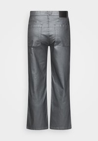 Opus MARNY GLAM - Jeans Straight Leg - easy grey/dunkelgrau - Zalando.at