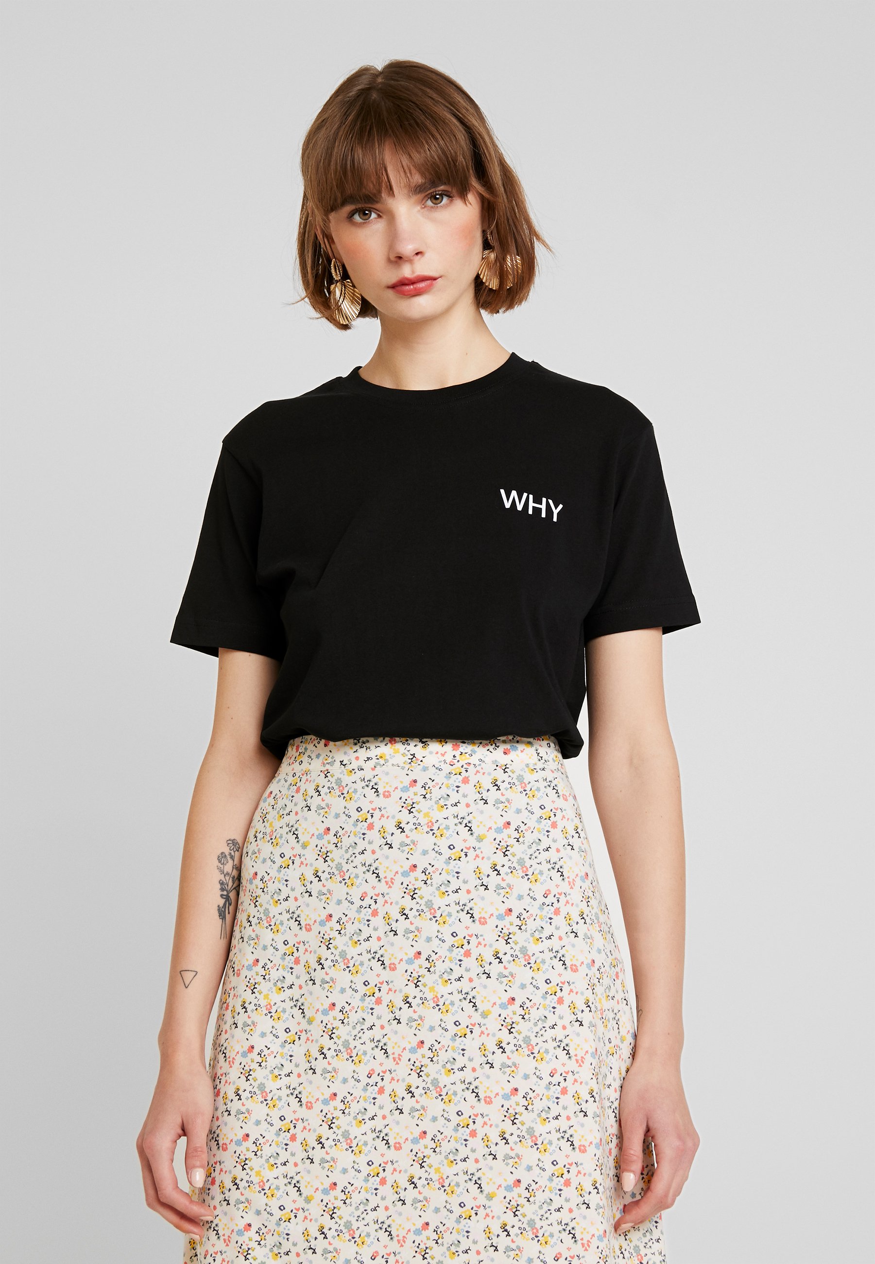 Mister Tee LADIES WHY TEE - T-Shirt print - black/schwarz - Zalando.ch