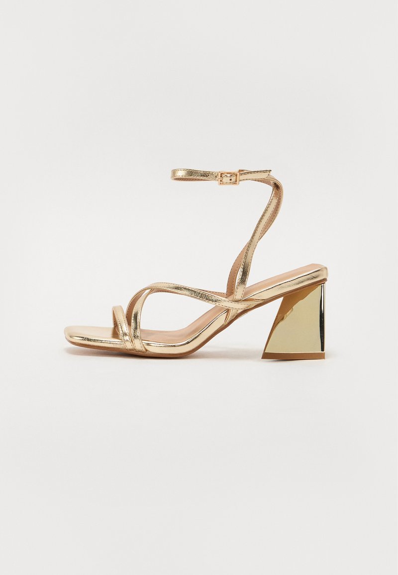 Even&Odd Wide Fit Sandales - gold coloured/doré - ZALANDO.FR